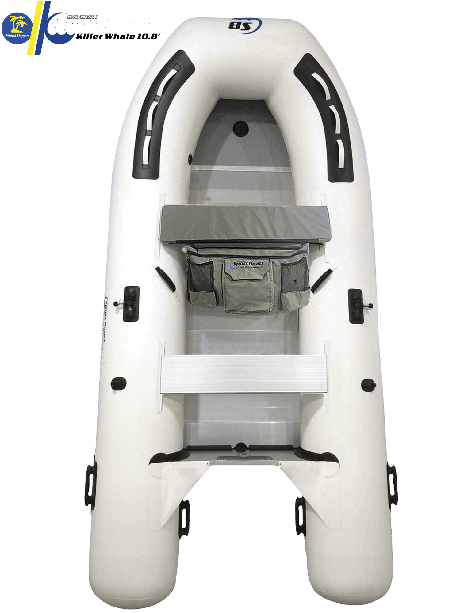 Killer Whale 10.8′ Inflatable Fishing Boat | Aluminum Floor Dinghy ...